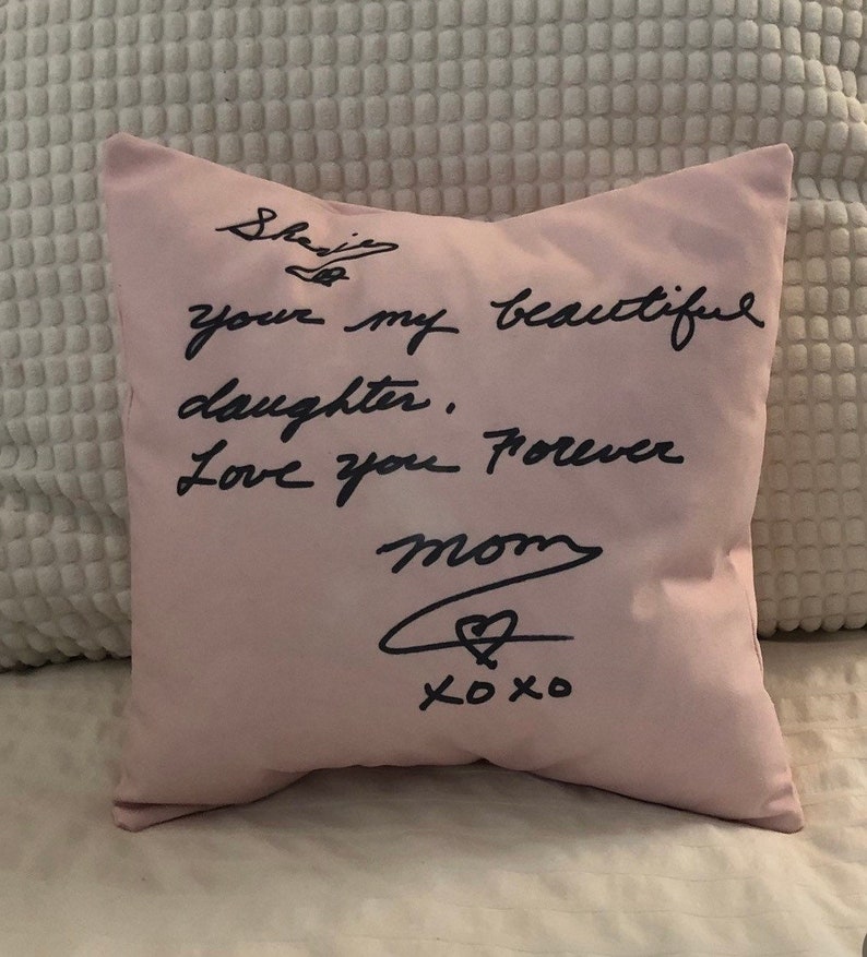 Personal Handwritten Note / Signature Printed on Fabric for - Etsy