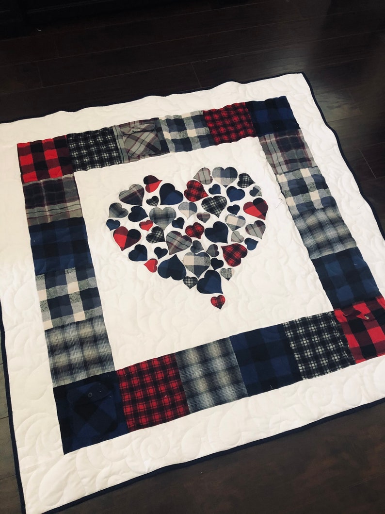 Digital Quilt Pattern Memorial Hearts Full of Love - Etsy Canada