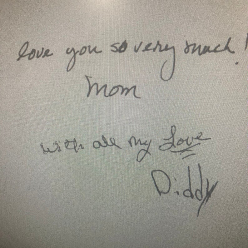 Personal Handwritten Note / Signature Printed on Fabric for - Etsy