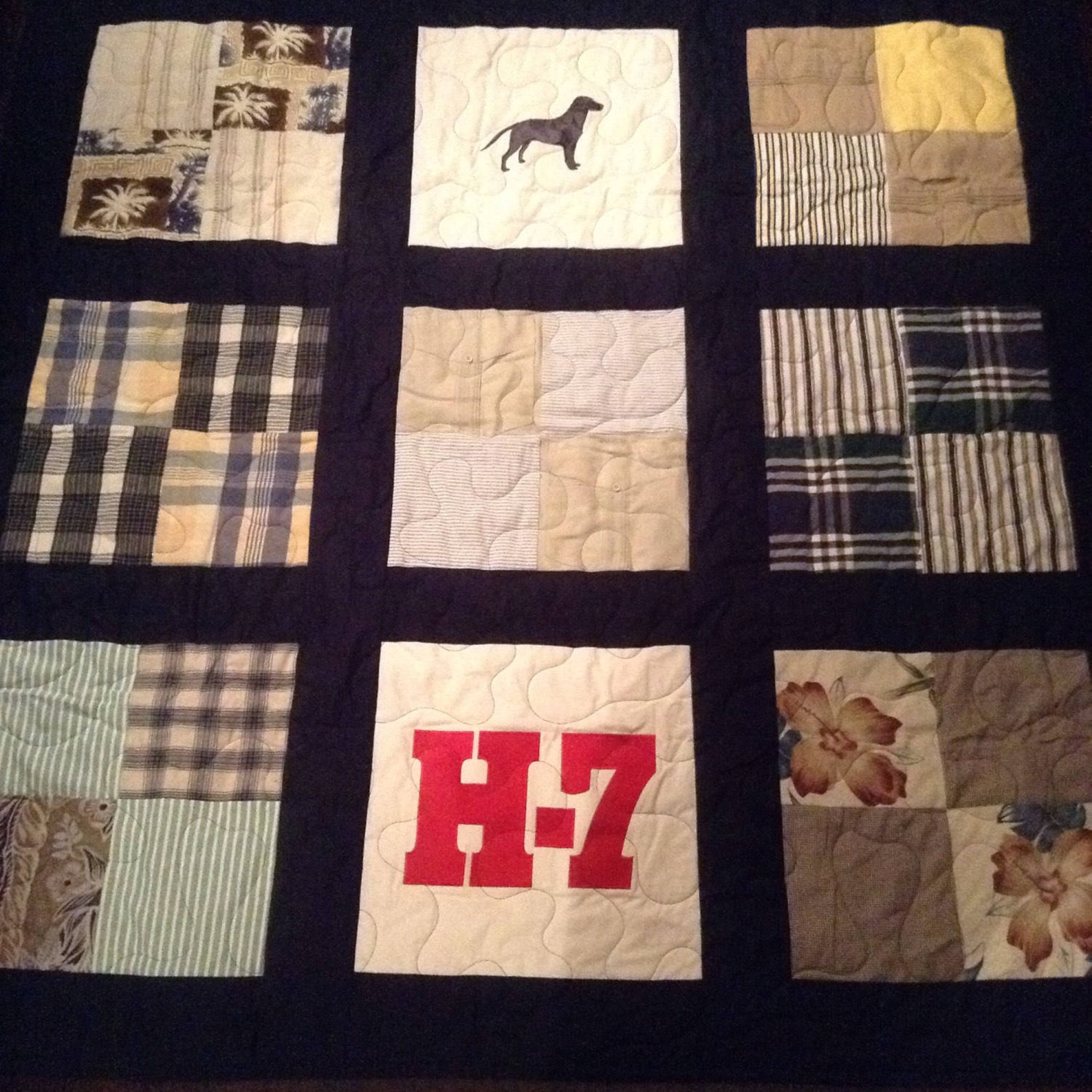 Patchwork Memorial Quilt With Sashing | Etsy