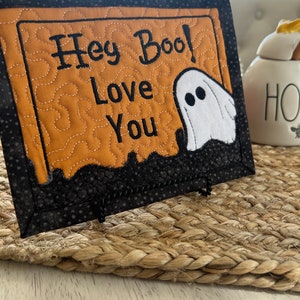 Mini Quilt Gift Hey Boo - Etsy