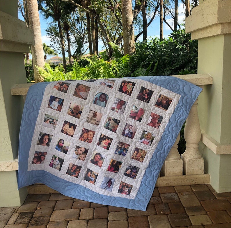 Family Photo Memory Quilt - Etsy