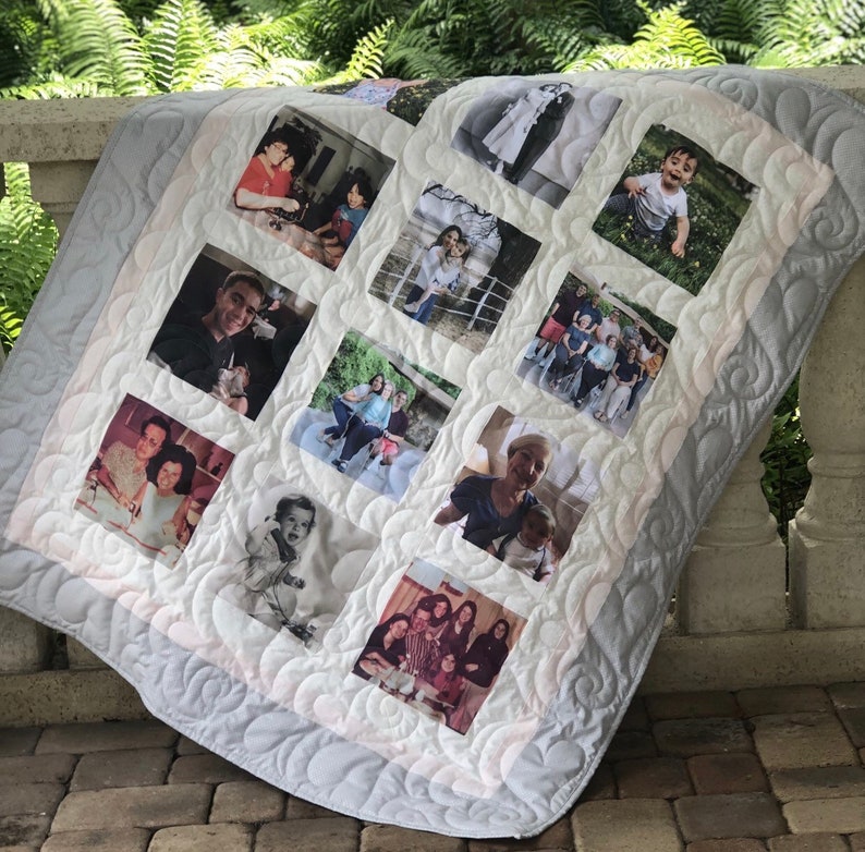 Family Photo Memory Quilt - Etsy