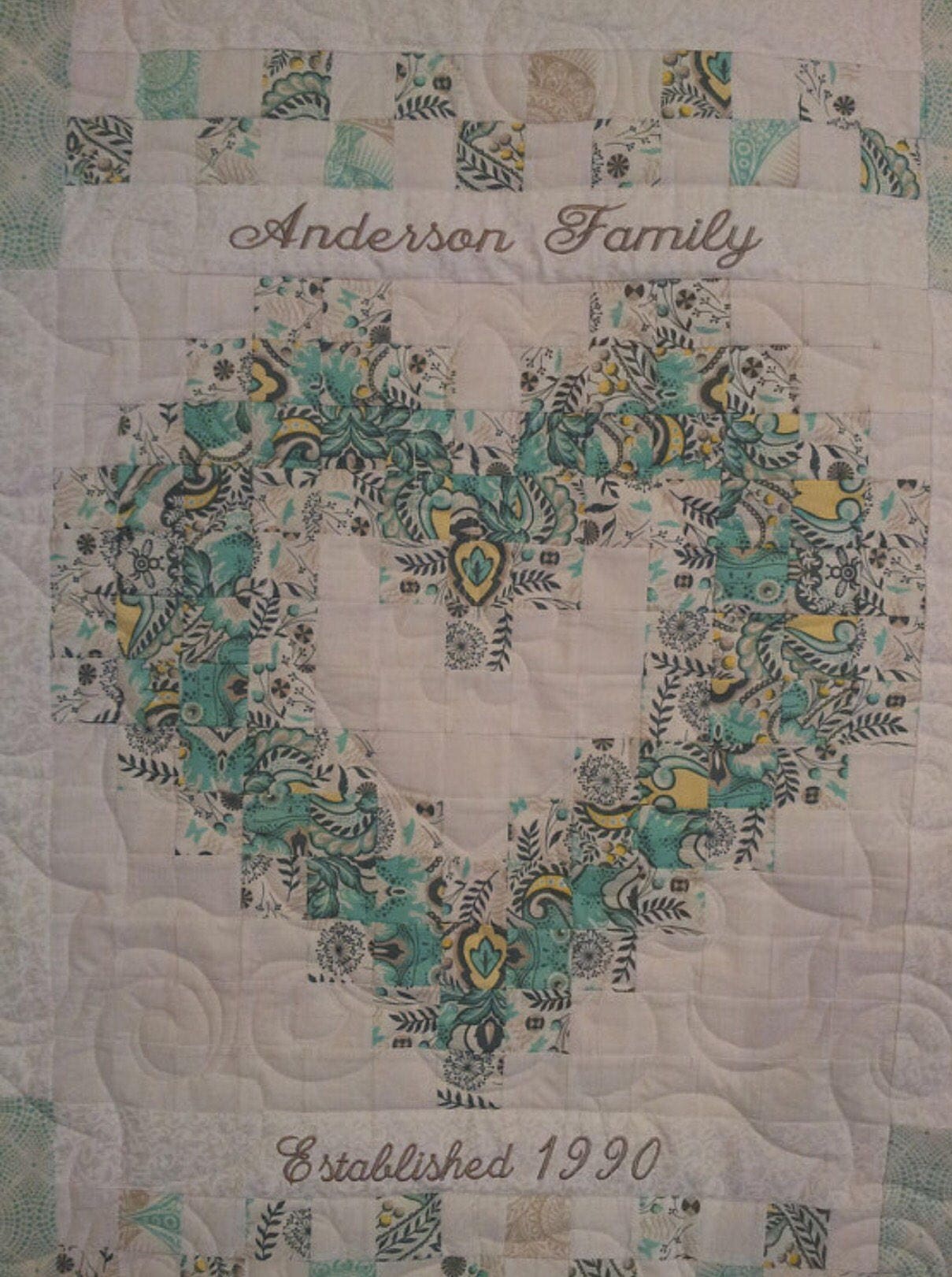 Heart Quilt Pattern/ Wedding/ Family/ New Baby - Etsy Canada