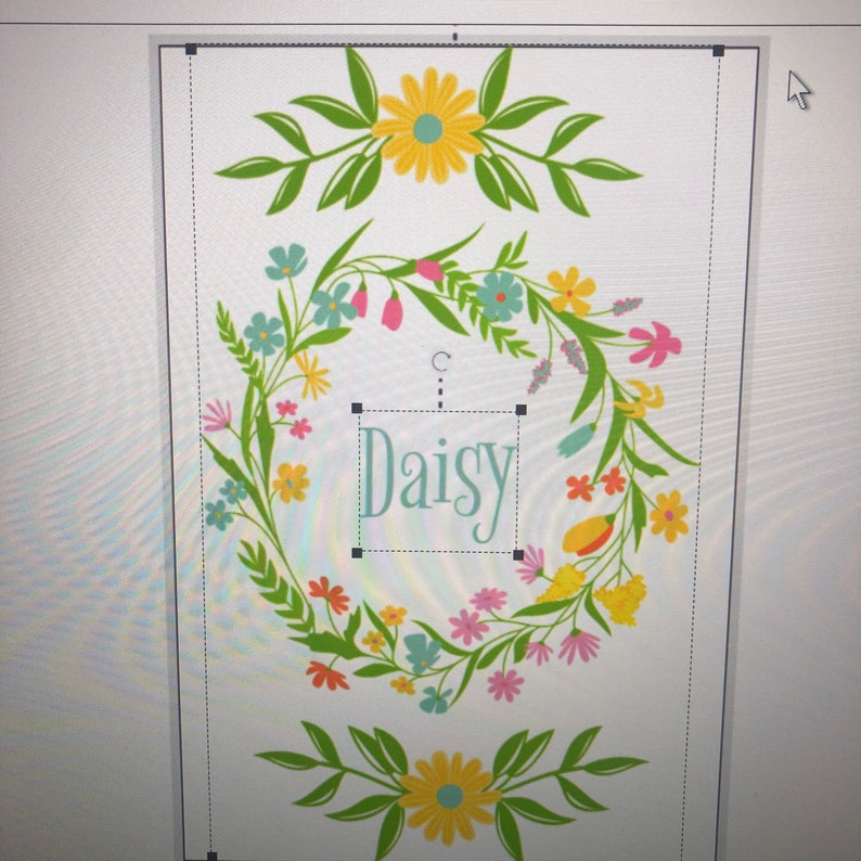 Baby Quilt With Personalized Name Whimsy Garden Wreath - Etsy