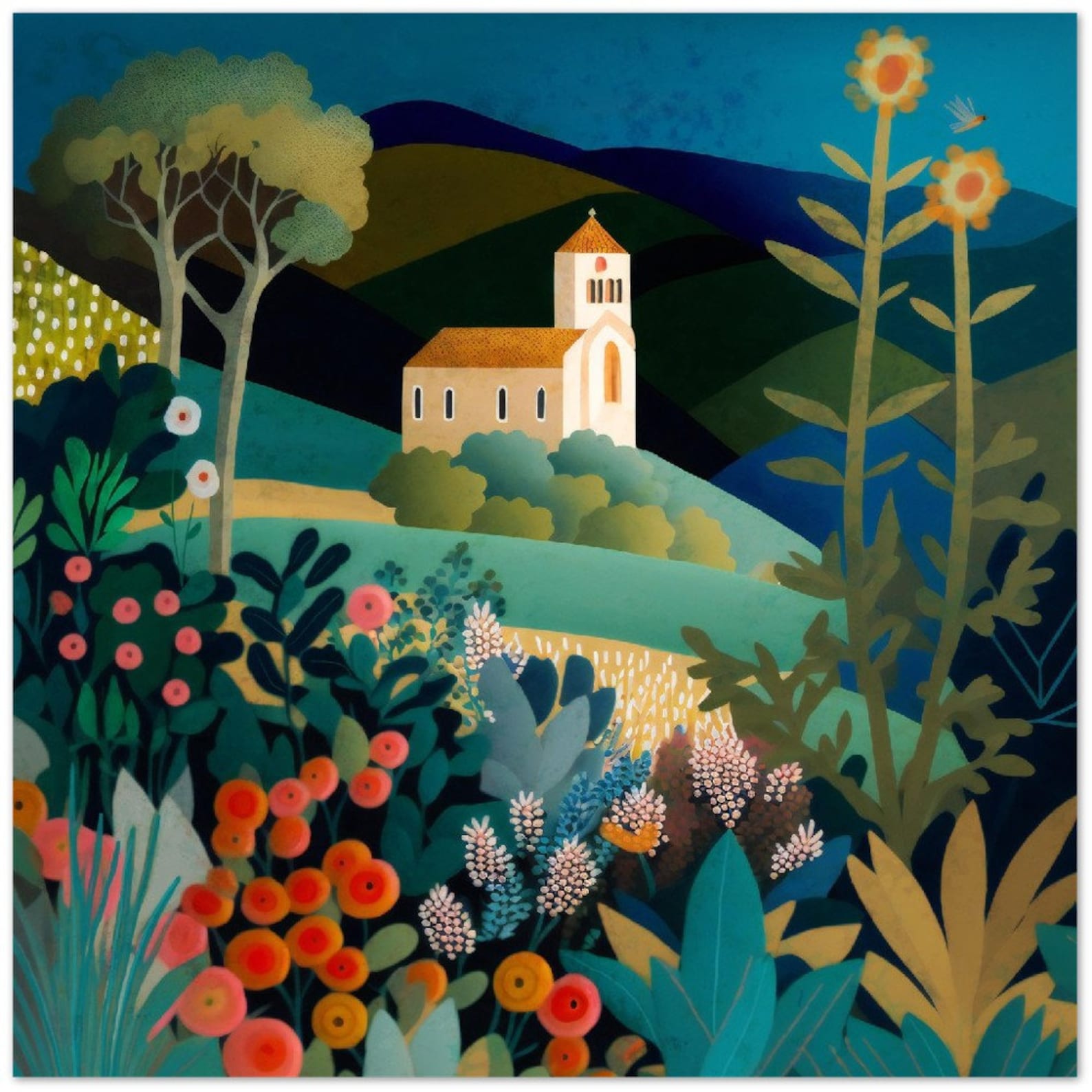 Secret Valley - Unframed Art Print - Etsy