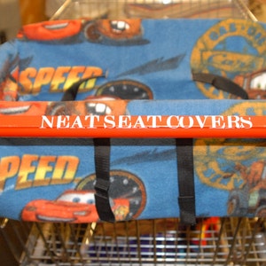 Shopping Cart Seat Cover Disneys' Cars With Red or Brown Lining - Etsy