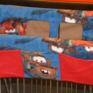 Shopping Cart Seat Cover Disneys' Cars With Red or Brown Lining - Etsy