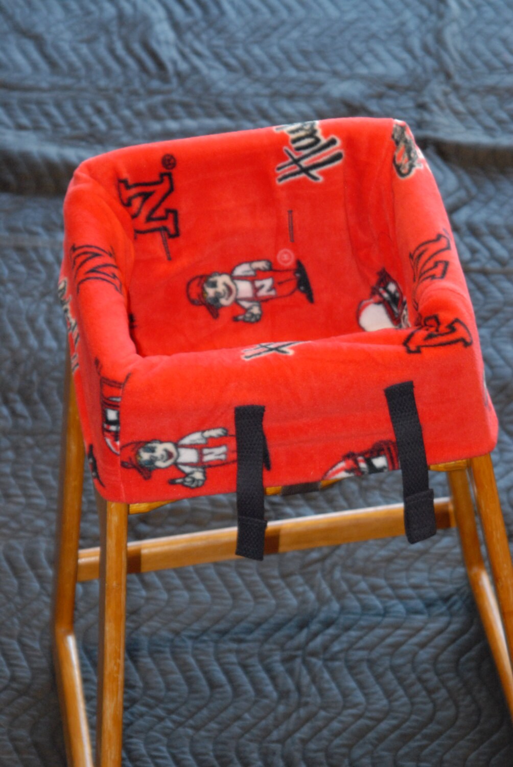 Restaurant Highchair Seat Cover Nebraska Huskers With Black Lining - Etsy