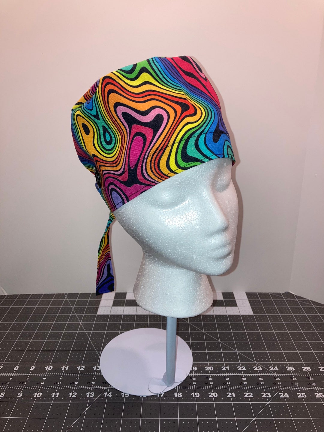 Extra Small and Shorter Sides Surgical Cap With Buttons. Woodstock - Etsy