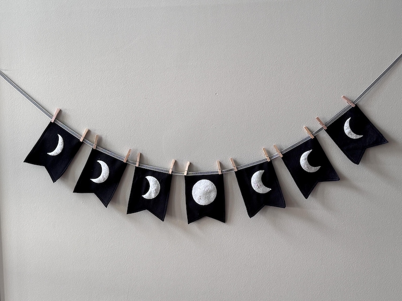 Moon Phases Felt Banner - Etsy