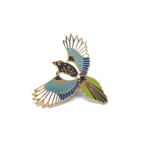 Magpie Enamel Pin | Badge | Brooch | Hard Enamel | Jewellery | Jewelry ...