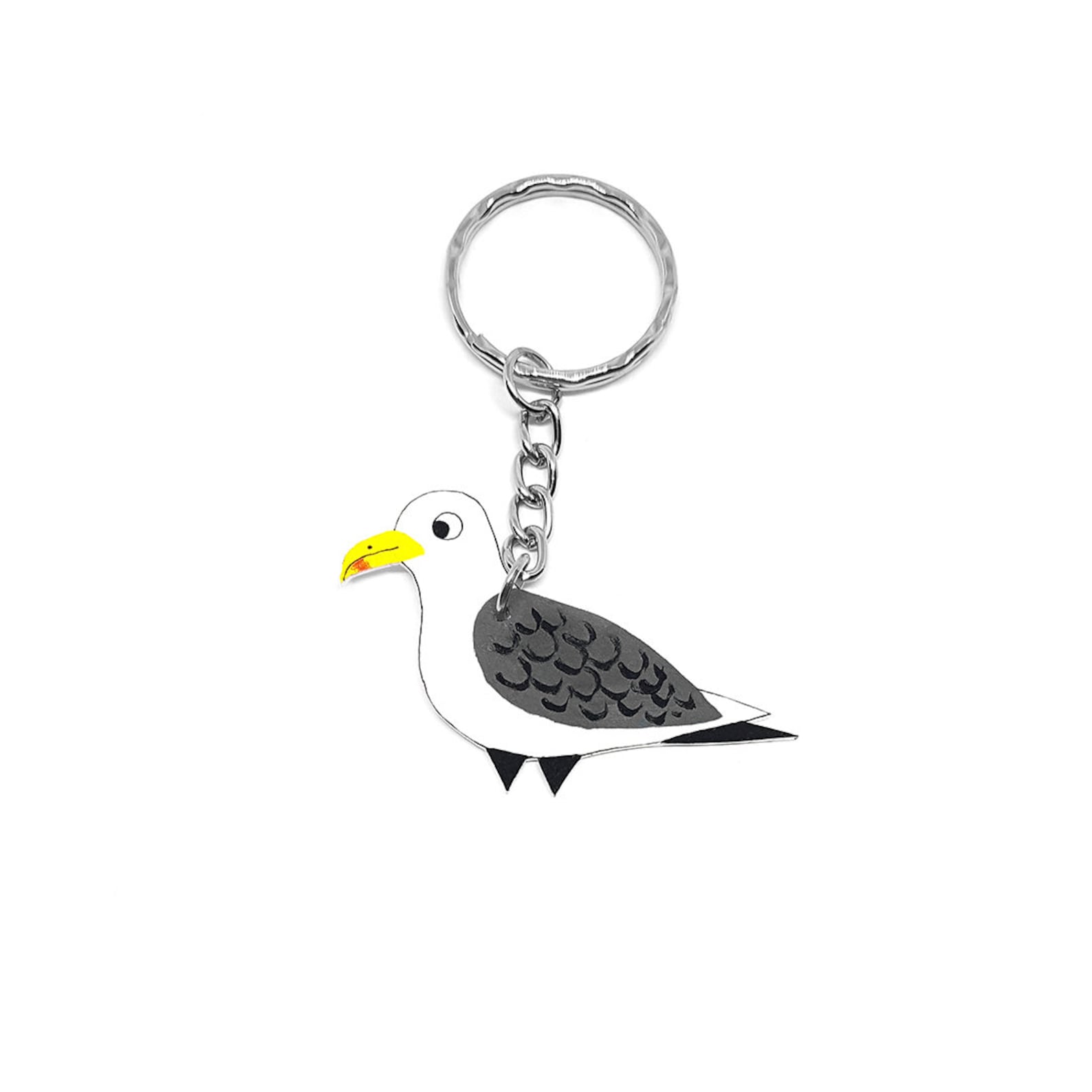 Seagull Keyring | Handpainted | Keychain - Etsy