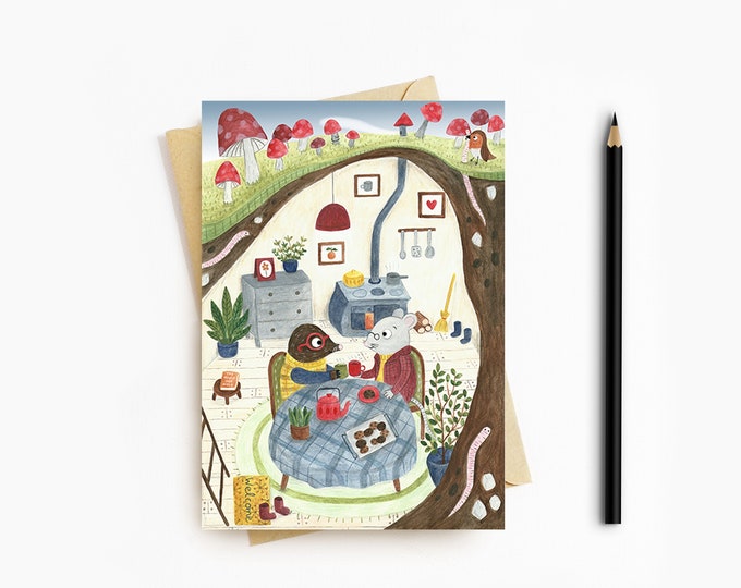 Handmade Christmas Card Single O Holy Night - Unique Mole Printed ...