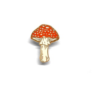 Mushroom Enamel Pin | Badge | Brooch | Hard Enamel | Jewellery ...
