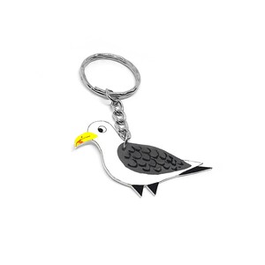 Seagull Keyring | Handpainted | Keychain - Etsy