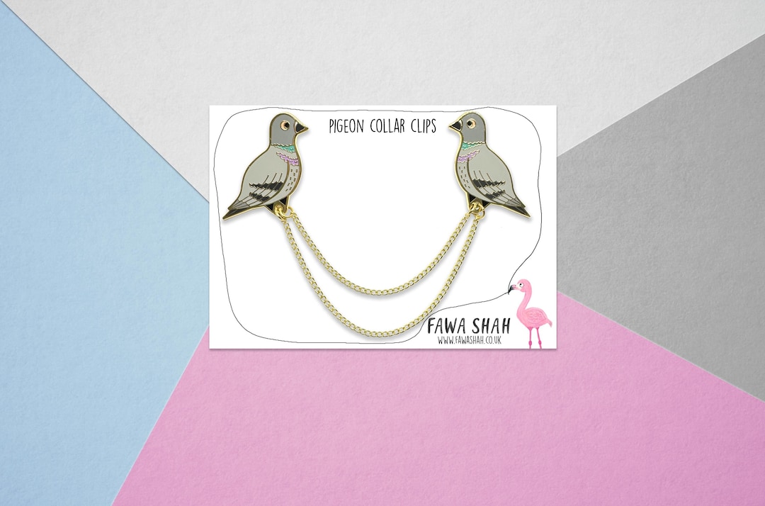 Pigeon Collar Chain | Hard Enamel Pin | Jewellery | Jewelry | Collar ...
