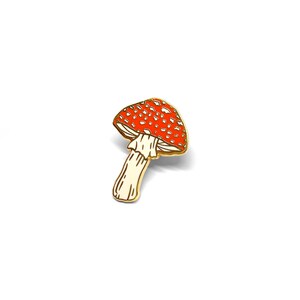 Mushroom Enamel Pin | Badge | Brooch | Hard Enamel | Jewellery ...