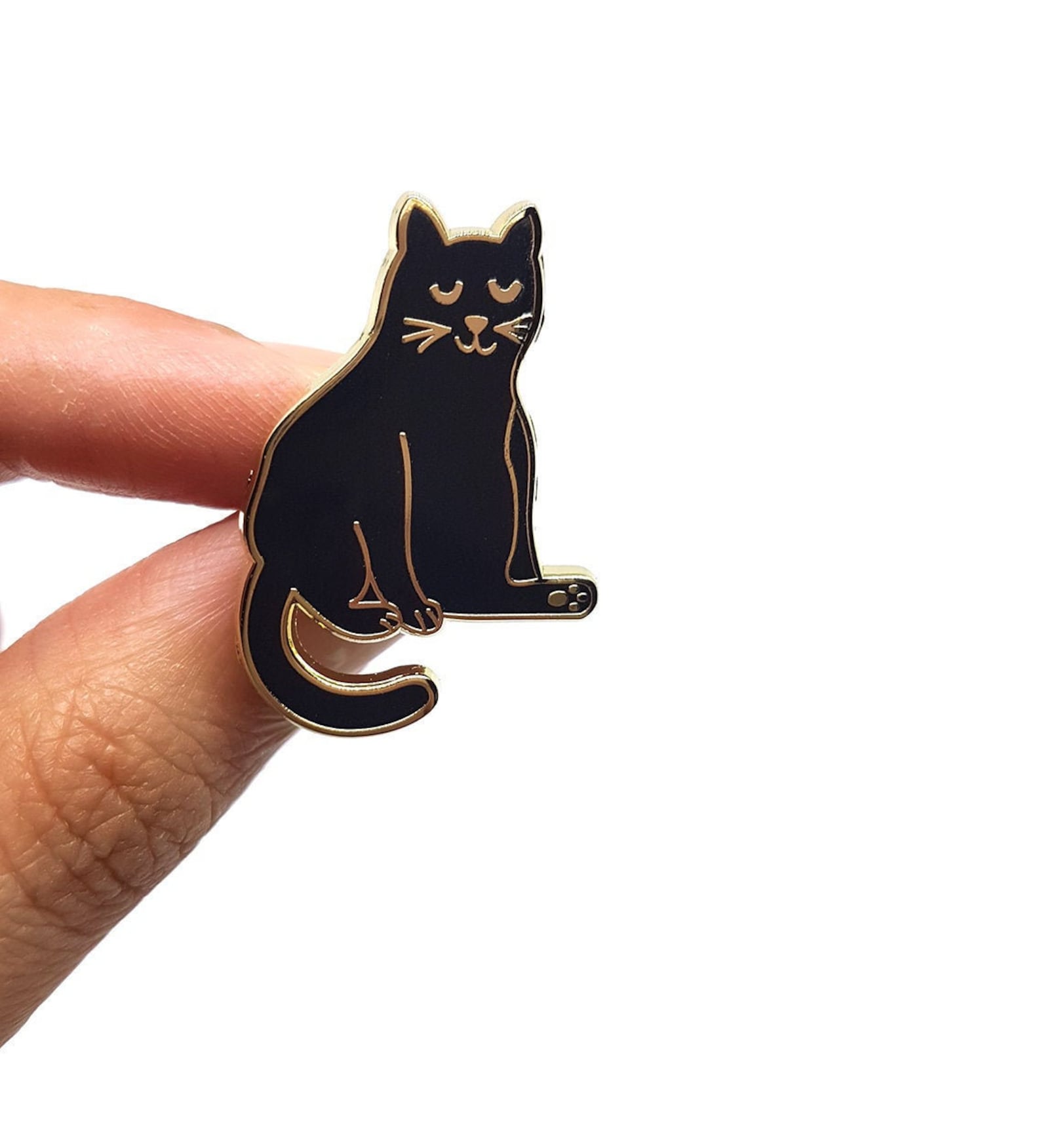 Cat Pin Badge Brooch Hard Enamel Jewellery Jewelry | Etsy