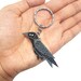 Raven Bird Keyring | Handpainted | Keychain - Etsy