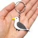 Seagull Keyring | Handpainted | Keychain - Etsy