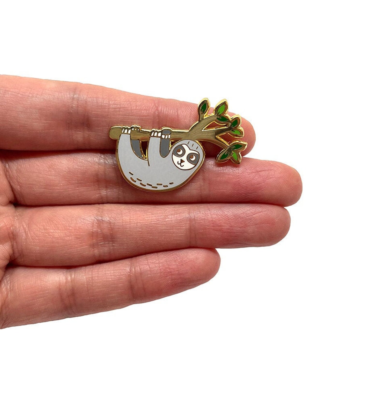Sloth Pin Badge Brooch Hard Enamel Jewellery Jewelry - Etsy UK
