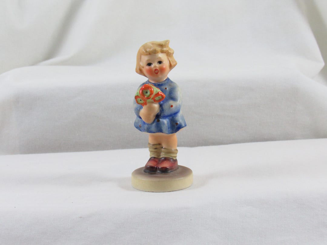 Vintage Goebel Hummel Girl With Nosegay Figurine, Room Décor, Ceramic ...