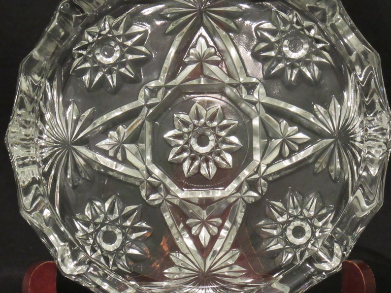 Vintage Anchor Hocking Star of David Glass Ashtray: Early American ...