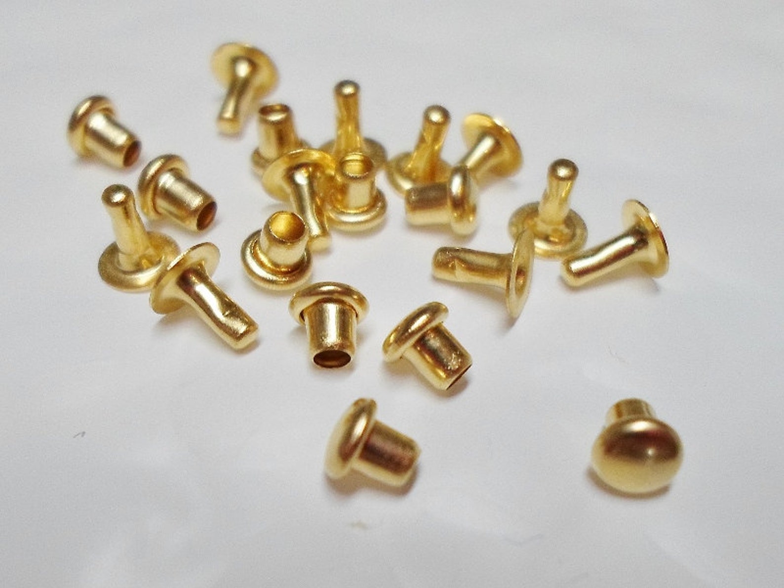 10 Sets 4mm Tierracast Gold Compression Rivet 4mm, Leather Finding ...