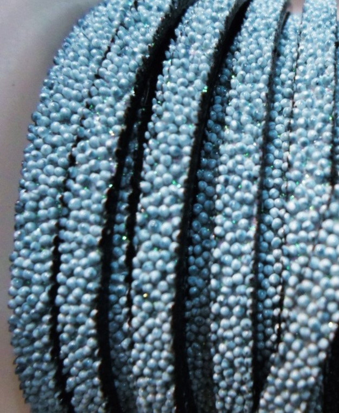 Per 24 Blue 5mm Flat Caviar Synthetic Leather Cord - Etsy