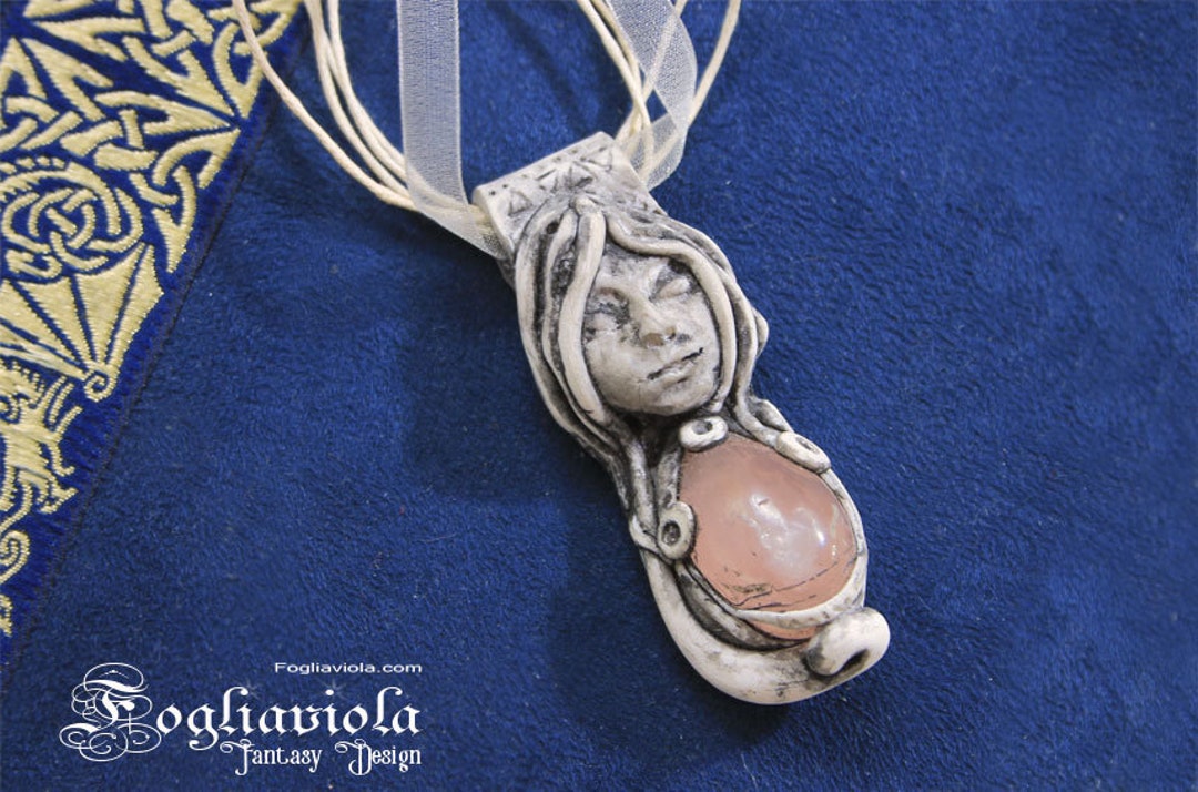 PREGNANCY Gift MOTHER GODDESS Amulet Pregnancy Rose Quartz Necklace Mom ...