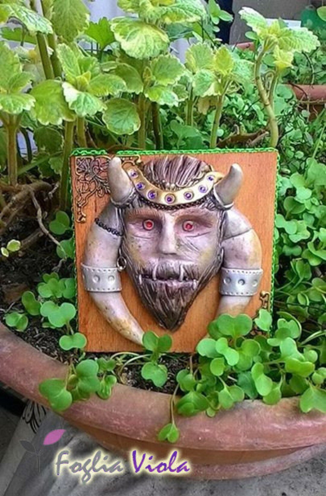 HORNED OGRE 3D Wall Sculpt HORDE Gift Home Decor Fantasy Head - Etsy