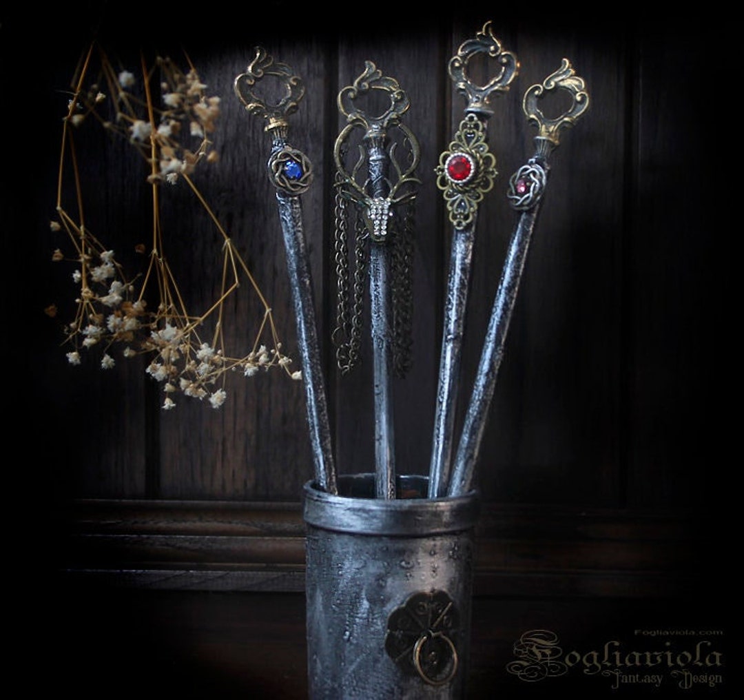 FANTASY MAGIC PENCIL Ancient Witch Gift for Her Medieval Pen Luxury ...