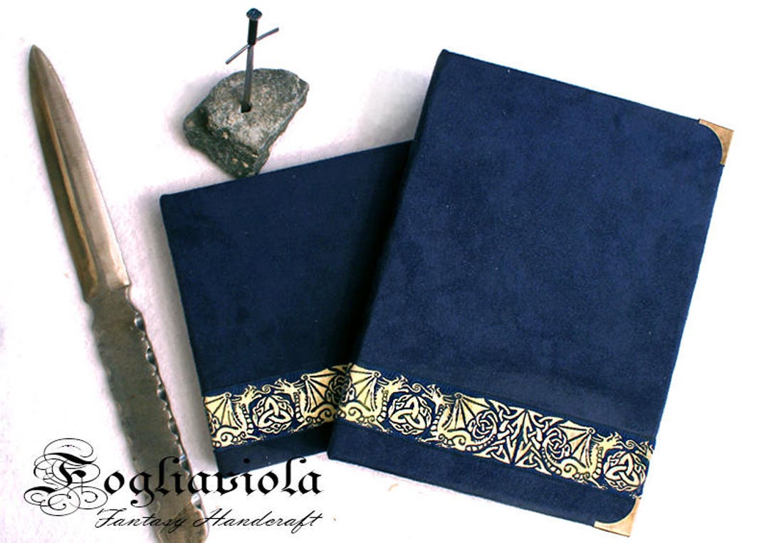 CELTIC DRAGON JOURNAL Triquetra Pagan Viking Book Medieval Diary Gift ...