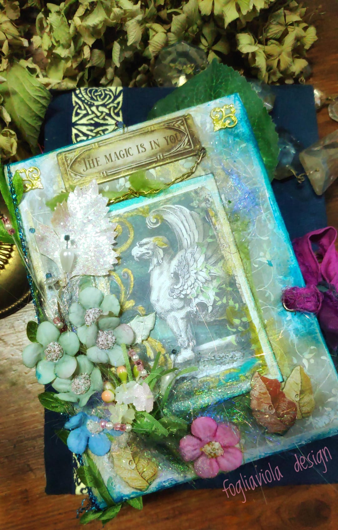 GRYPHON GATEWAY Fantasy BOOK Enchanted Diary Magic Notebook Gift Nerd ...