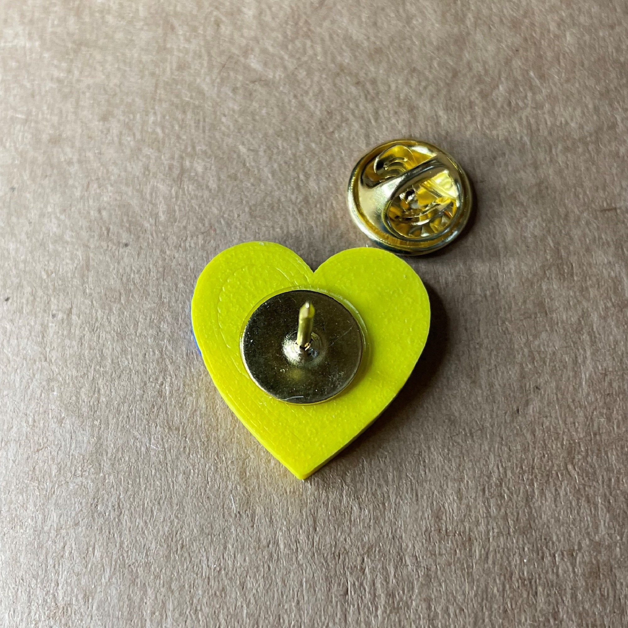 Heart Ukraine Flag Lapel Pin, Ukrainian Flag, Stand With Ukraine ...