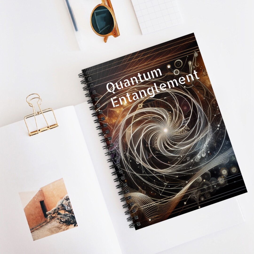 Spiral Notebook Quantum Light Entanglement Energy Retrofuturistic ...