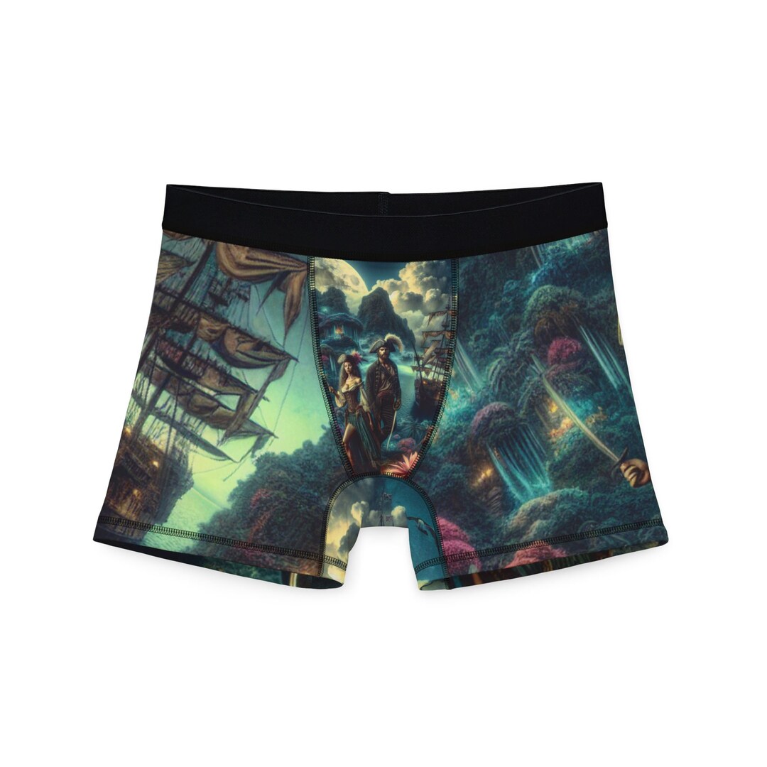 Men's Boxers AOP Pirates Theme - Etsy