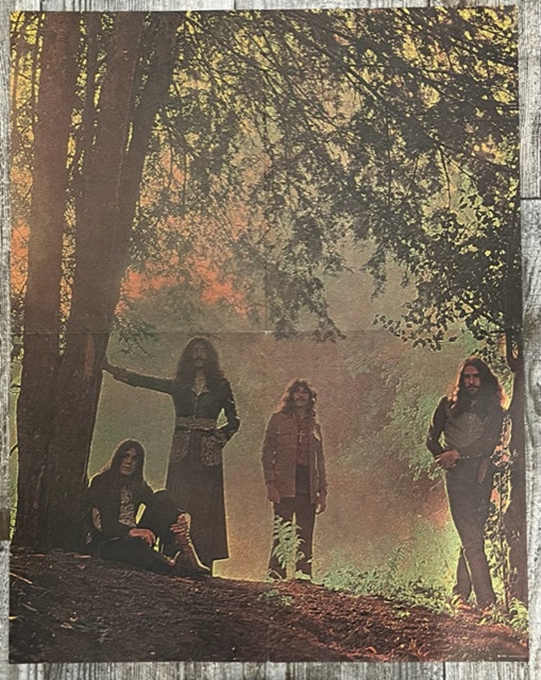 RARE Vintage Original 1971 Black Sabbath Master of Reality Poster Album ...