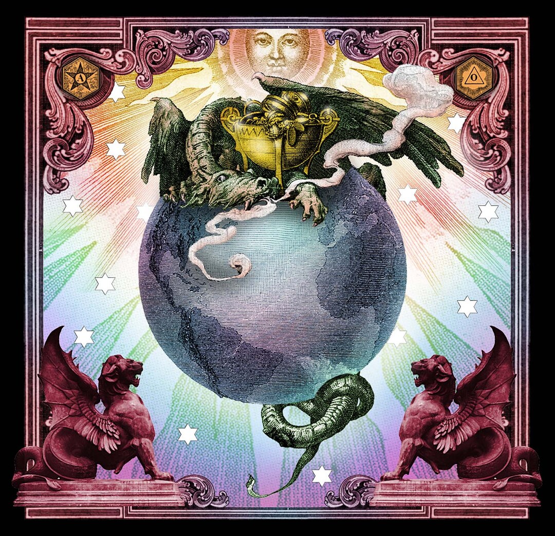 Fantasy Print "dragon Planet" by Stephen Barnwell. Signed, Matted, and ...