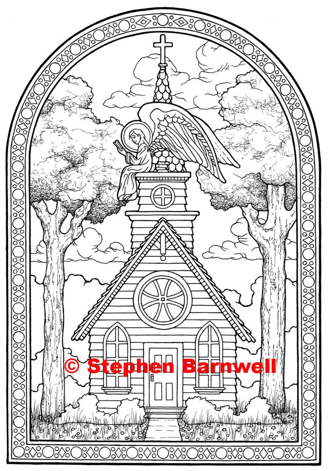 Angel Coloring Pages - Angelic Art - Angel Coloring - Christian ...