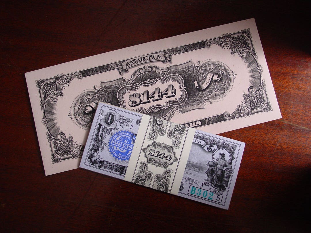 Fantasy Currency - Antarctica Dream-dollars Mystery Bag - Currency Art ...