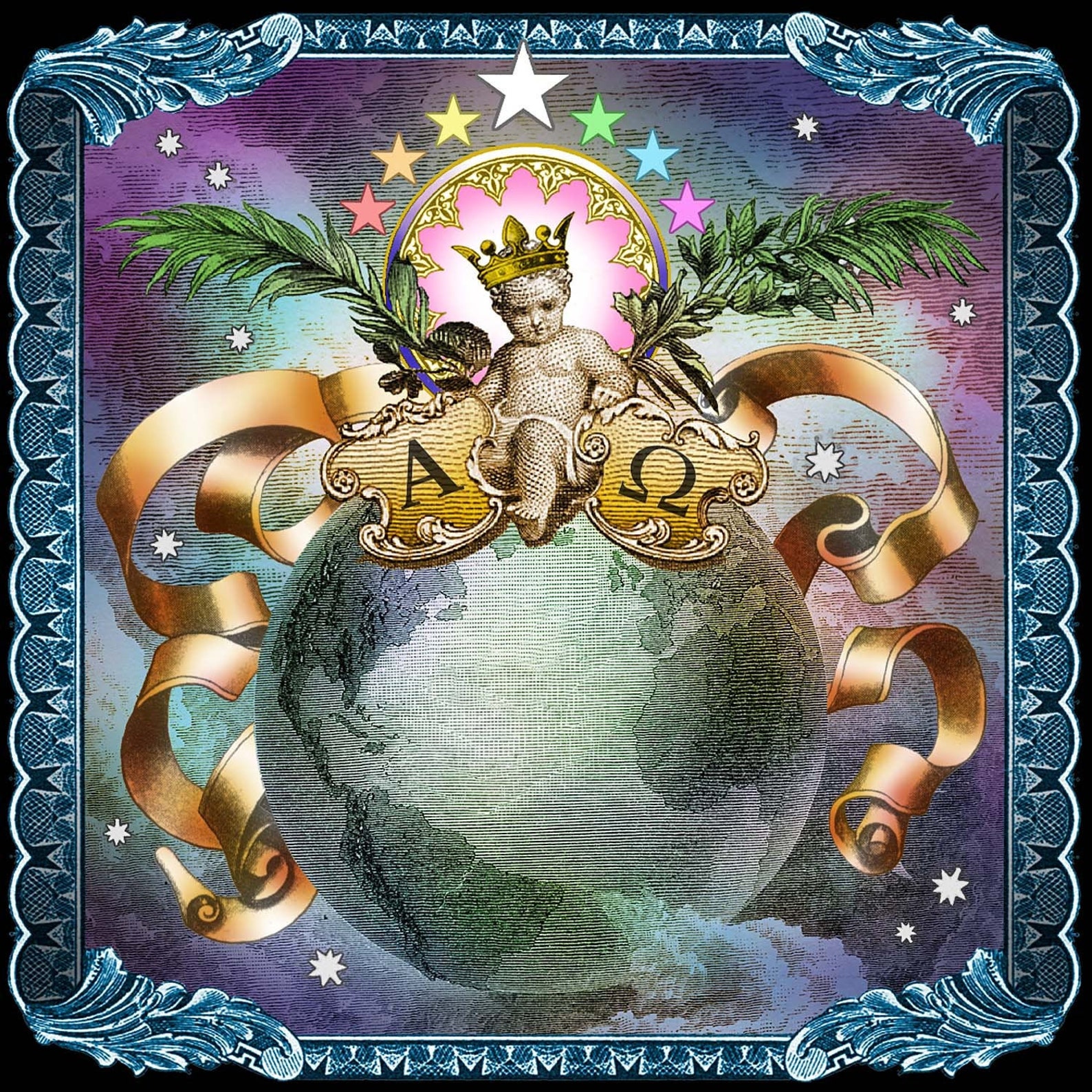 Religious Art Print "christ Child" by Stephen Barnwell. Signed, Matted ...