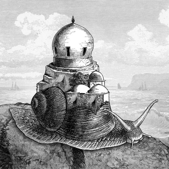 Steampunk Wall Art Signed matted and ready to frame Tiny | Etsy