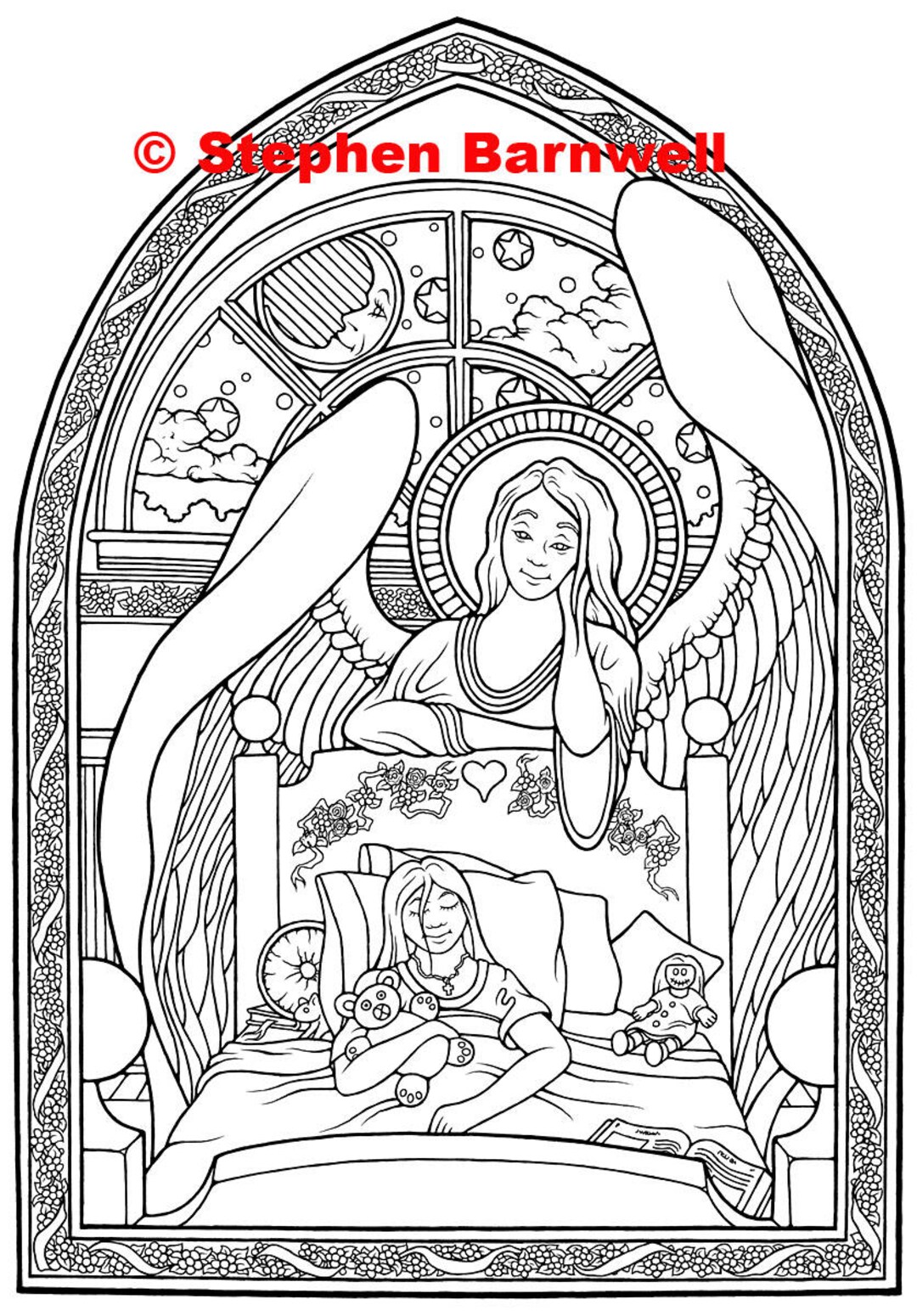 Angel Coloring Pages - Angelic Art - Angel Coloring - Christian ...