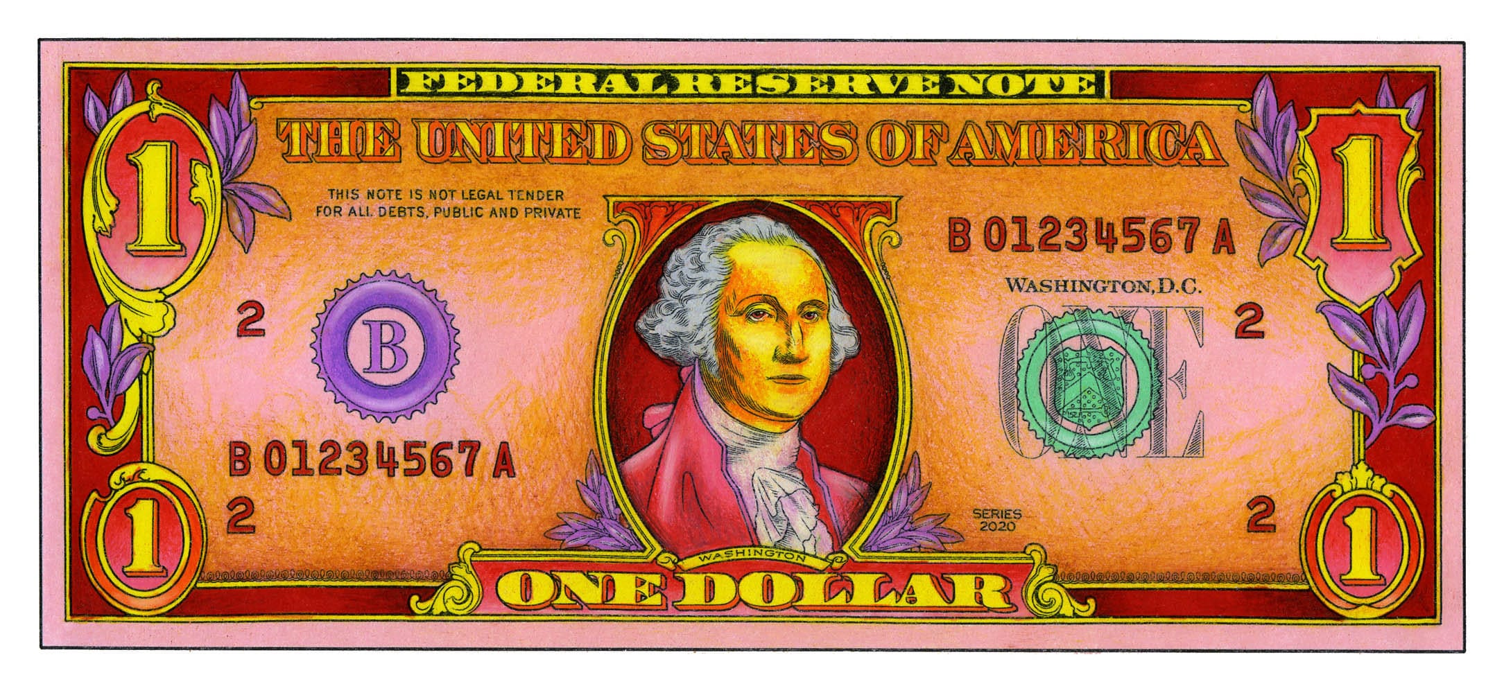 Money Bills Coloring Pages