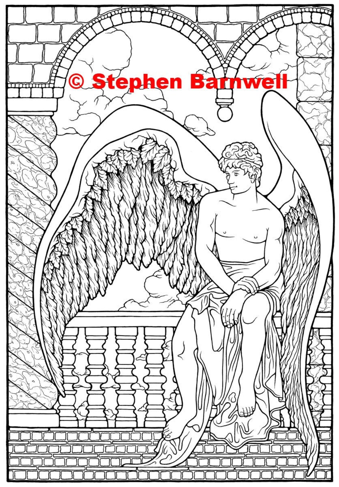 Angel Coloring Pages - Angelic Art - Angel Coloring - Christian ...