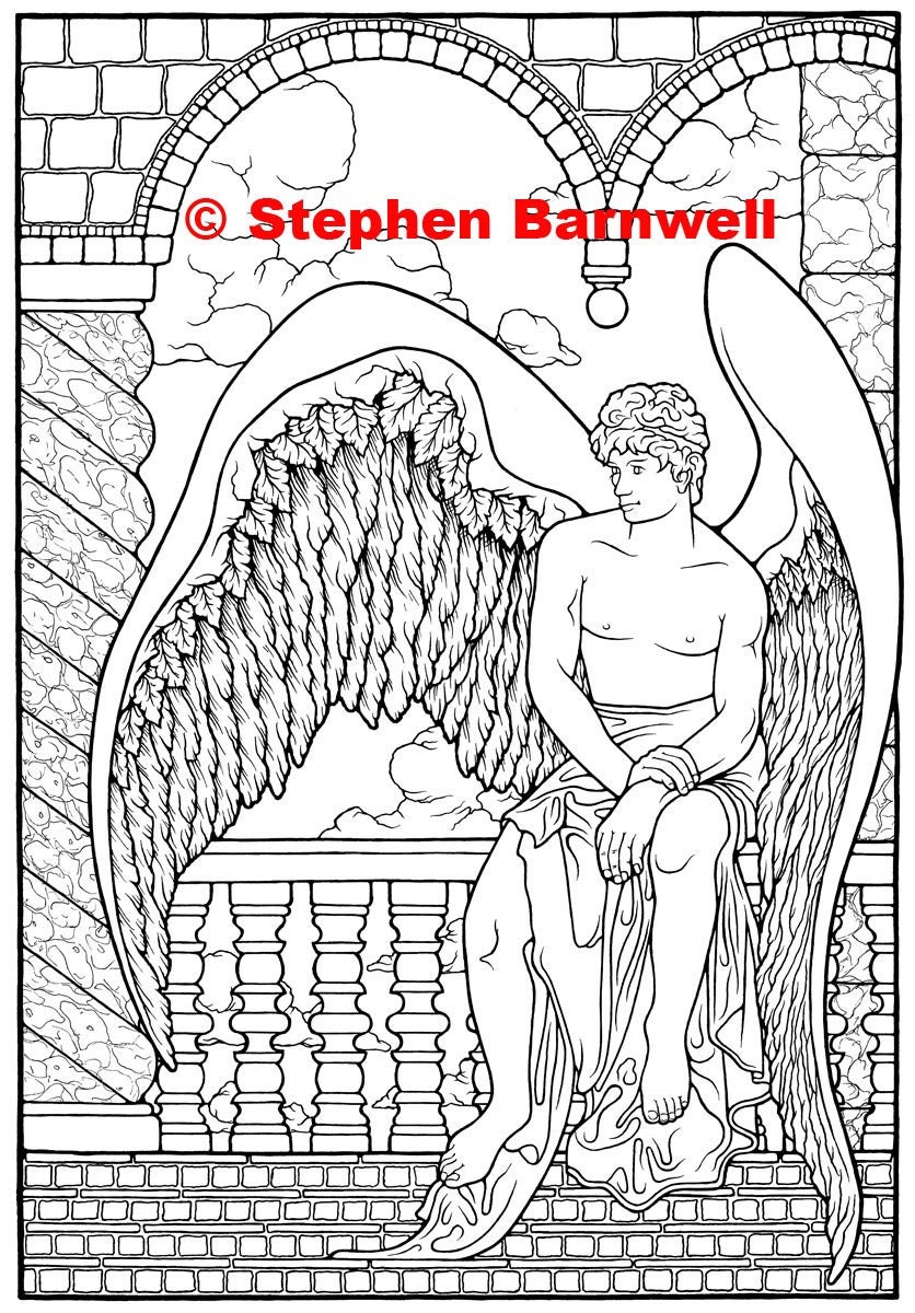 Angel Coloring Pages - Angelic Art - Angel Coloring - Christian ...