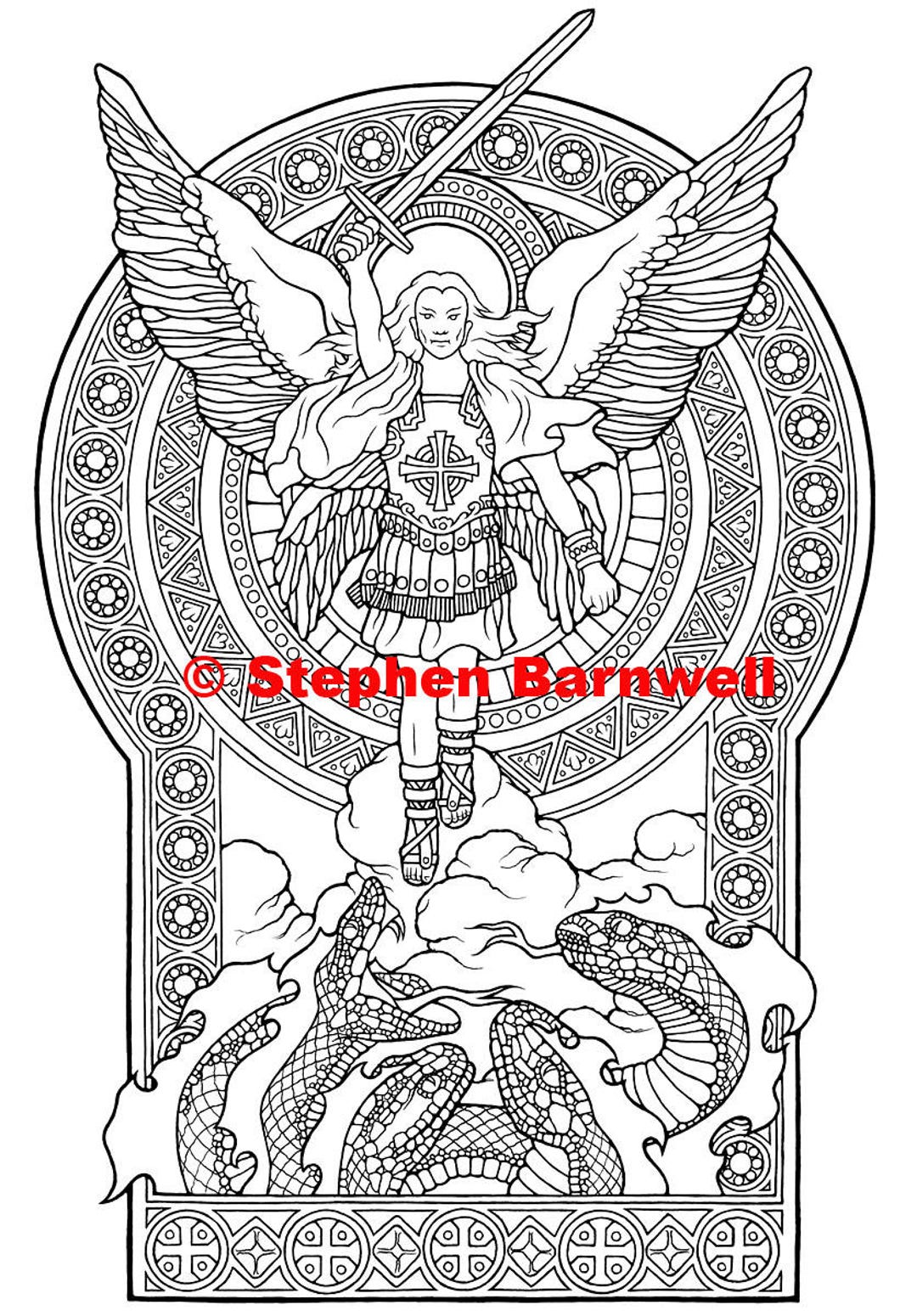 Angel Coloring Pages - Angelic Art - Angel Coloring - Christian ...