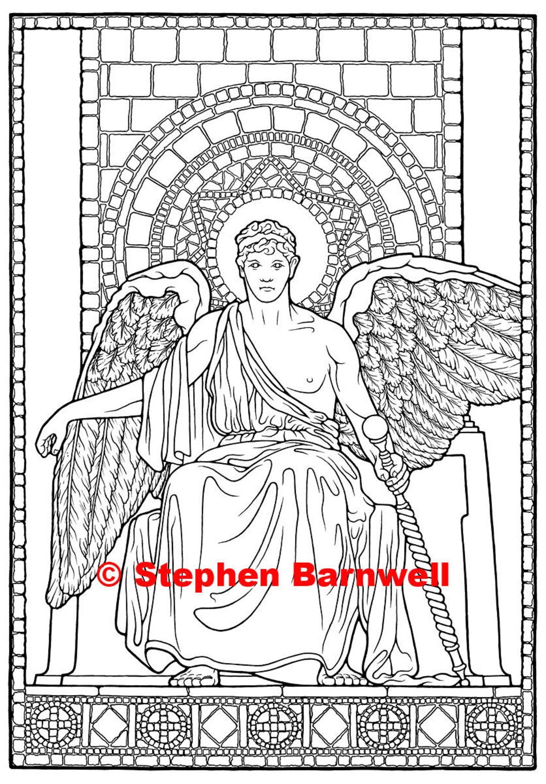 Angel Coloring Pages - Angelic Art - Angel Coloring - Christian ...